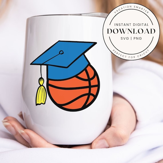 Basketball Graduation Cap Home