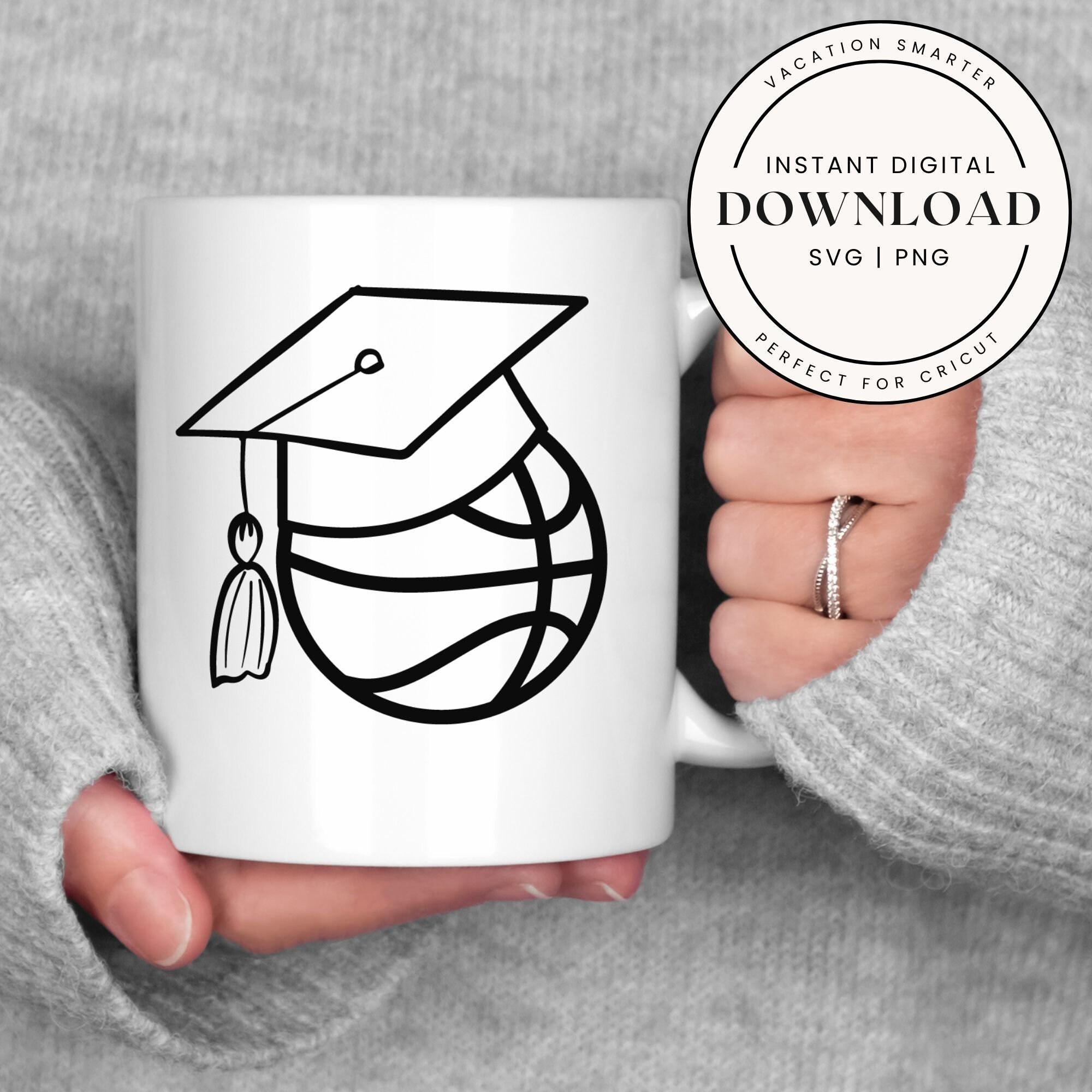 Basketball Graduation Cap SVG | Athlete Shirt Design (digital Download ...