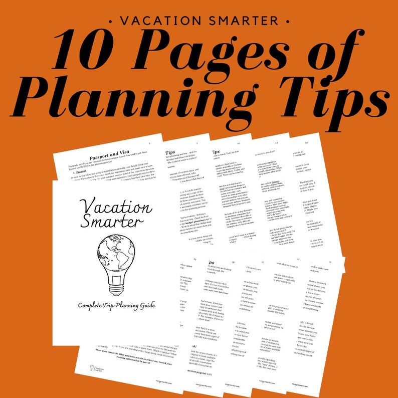 Complete Trip-planning Guide - Etsy