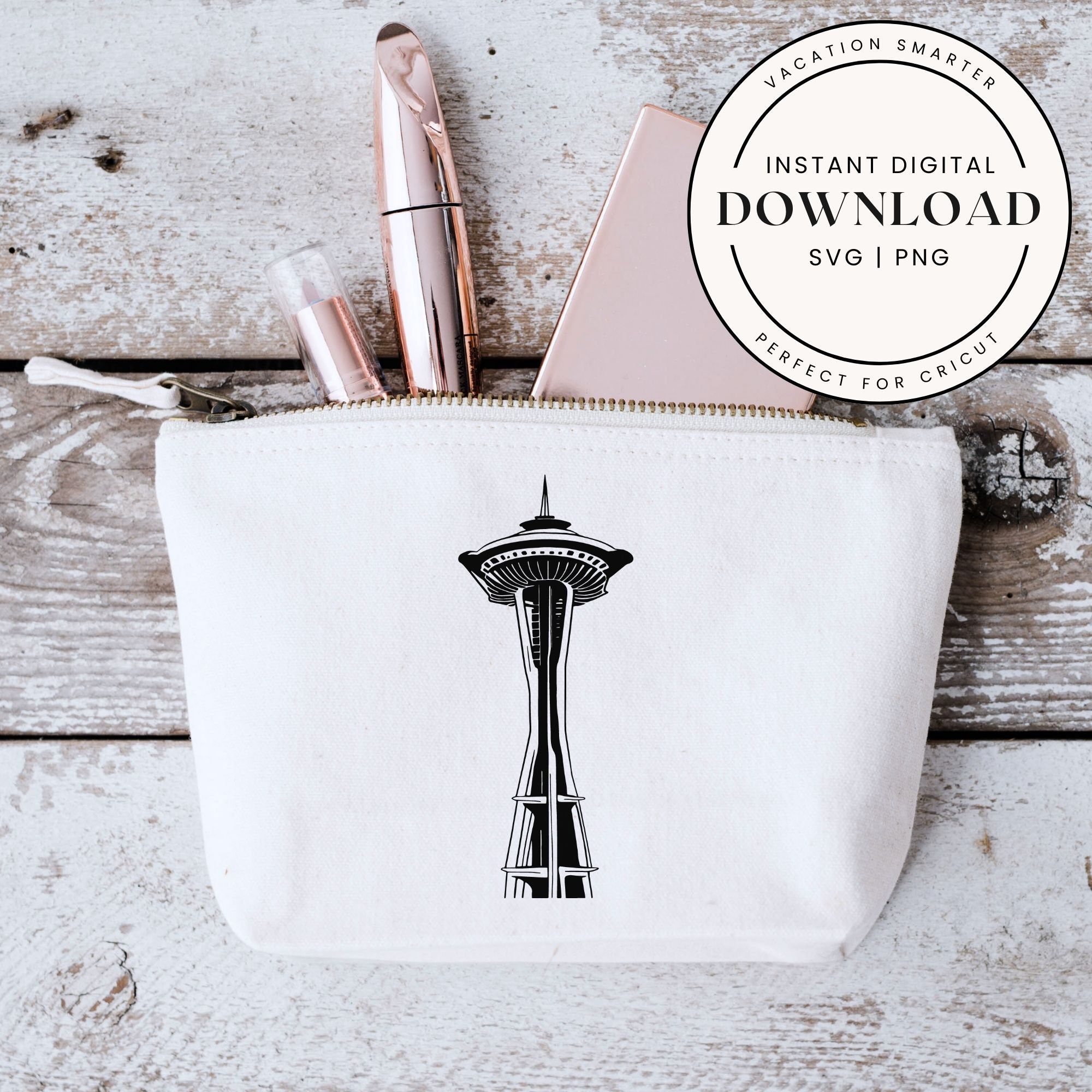 Space Needle SVG PNG | Seattle Landmark Cut File | Washington State ...