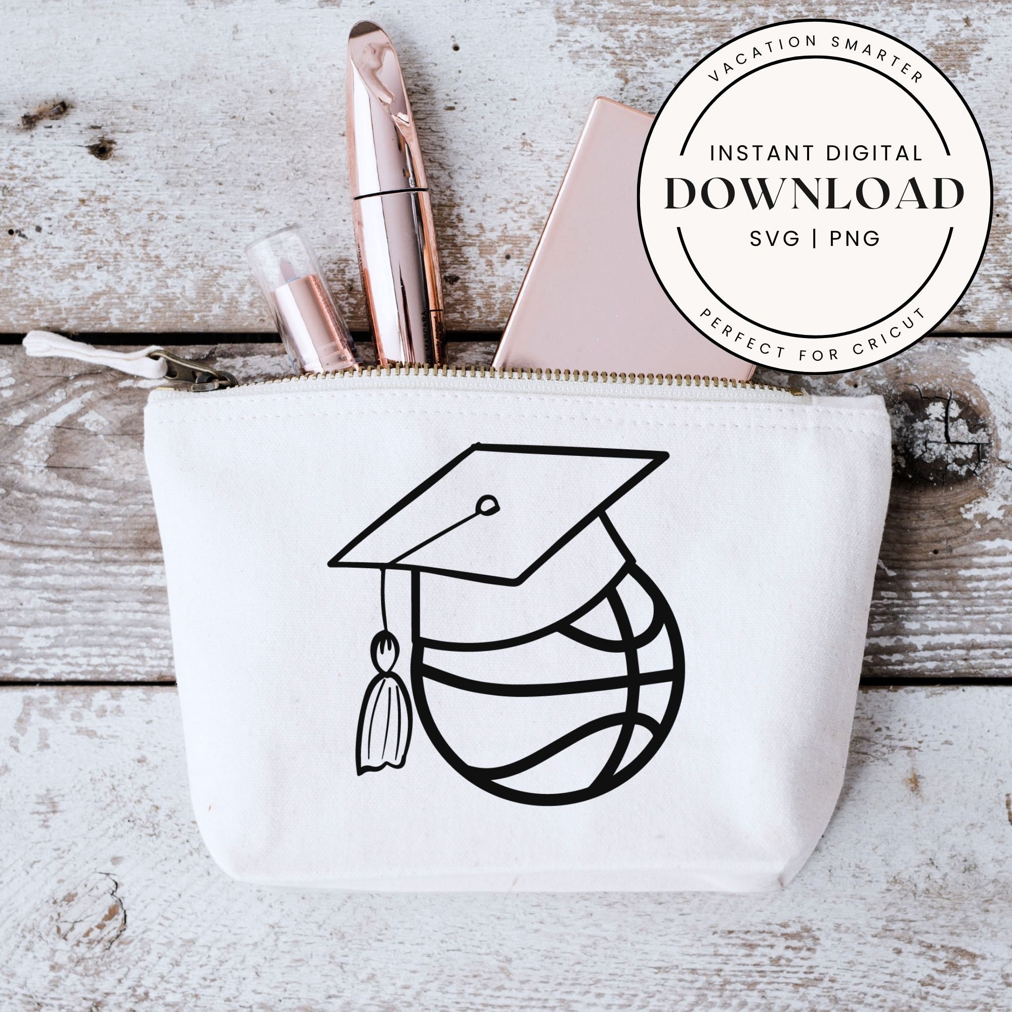 Basketball Graduation Cap SVG | Athlete Shirt Design (digital Download ...