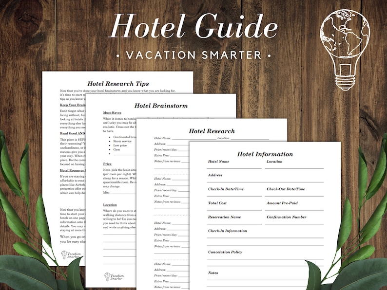 Hotel Guide - Etsy