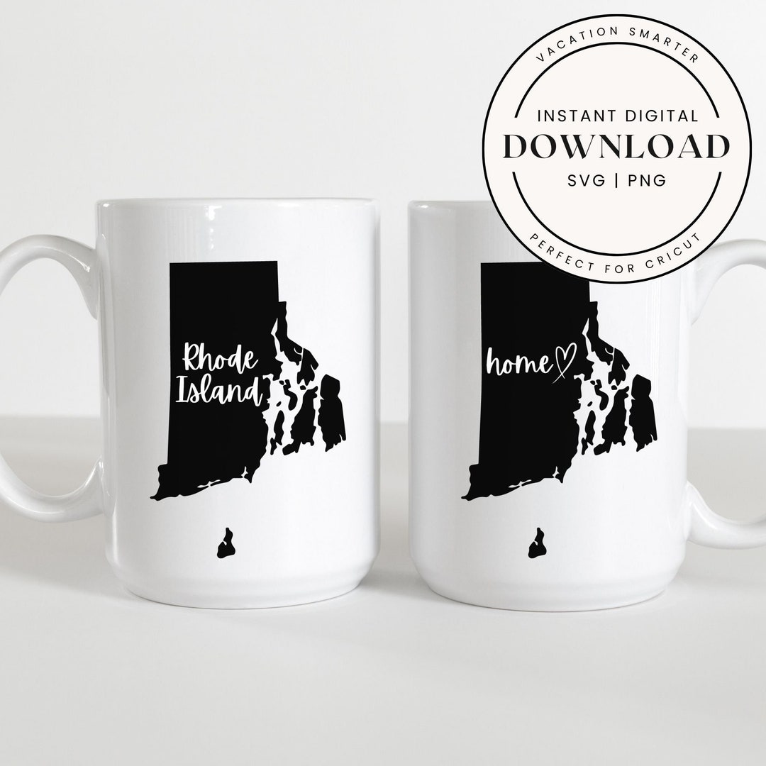 Rhode Island State SVG PNG | Rhode Island Silhouette Cut File | Cricut ...