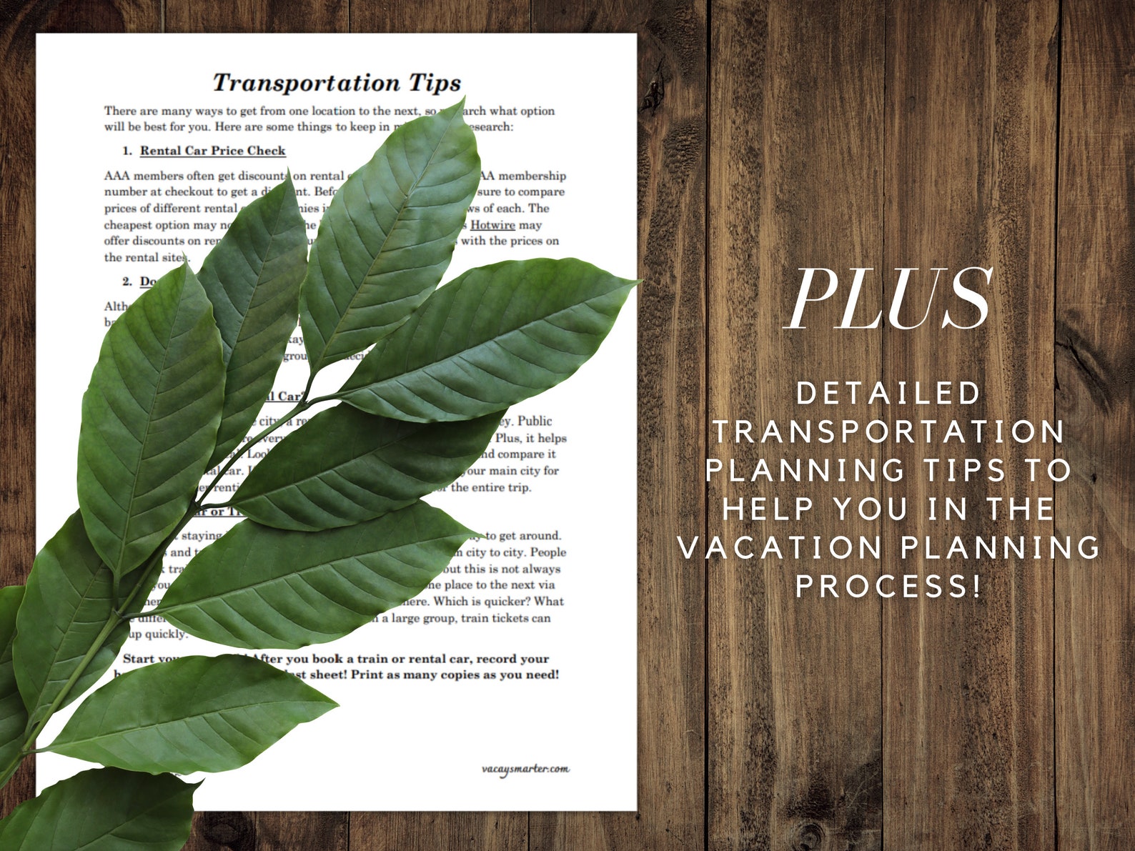 Travel Transportation Planner / Rental Car / Vacation Rental / Vacation ...