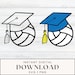Volleyball Graduation SVG PNG | Grad Cap Sports Cut File | Senior ...