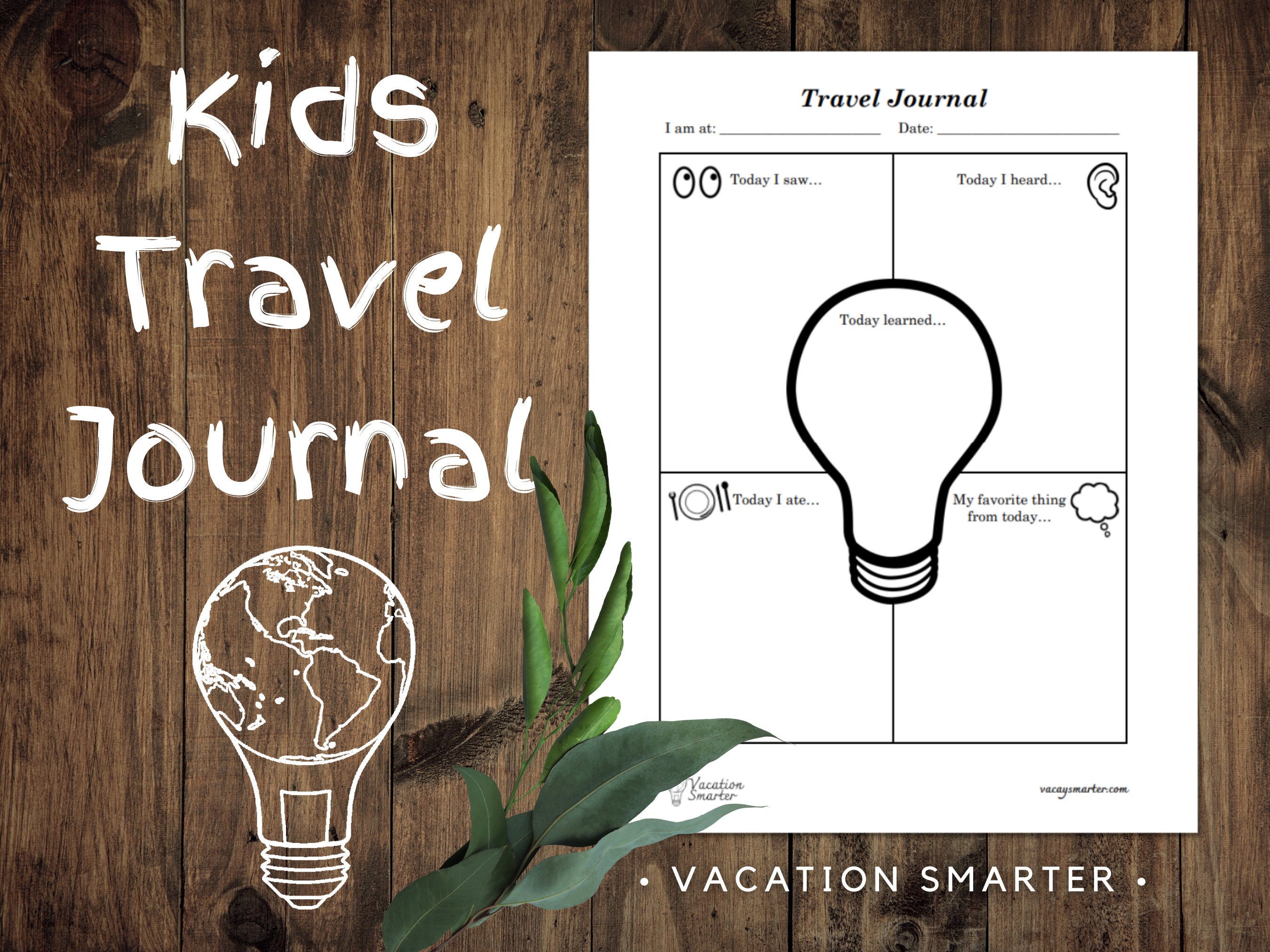 Kid Travel Journal Printable - Kid Travel Kit - Travel Journal for Kids ...