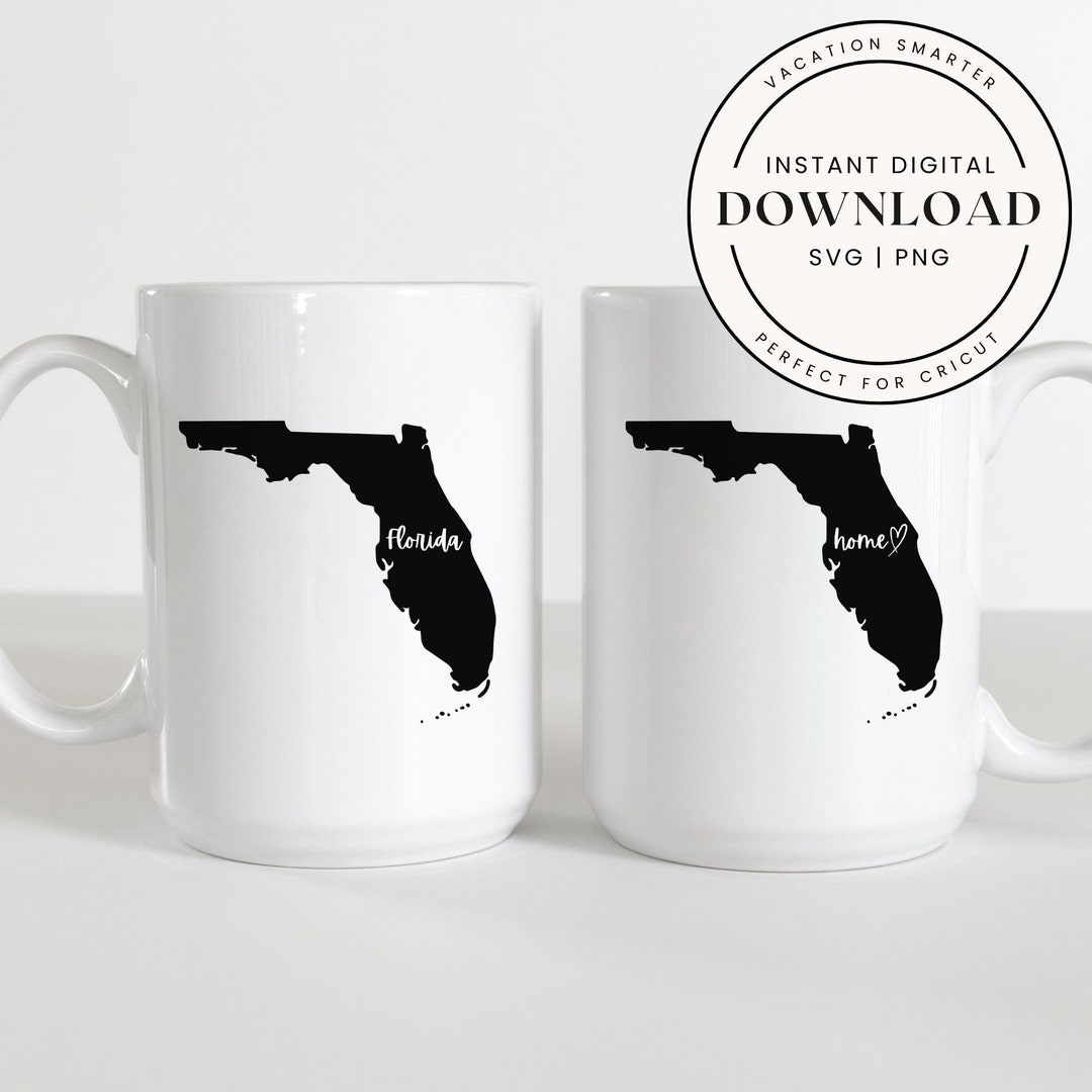 Florida State SVG PNG | Florida Silhouette Cut File | Cricut ...