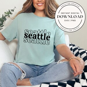 Seattle Washington SVG and PNG, Seattle Vacation Design, Cricut File ...