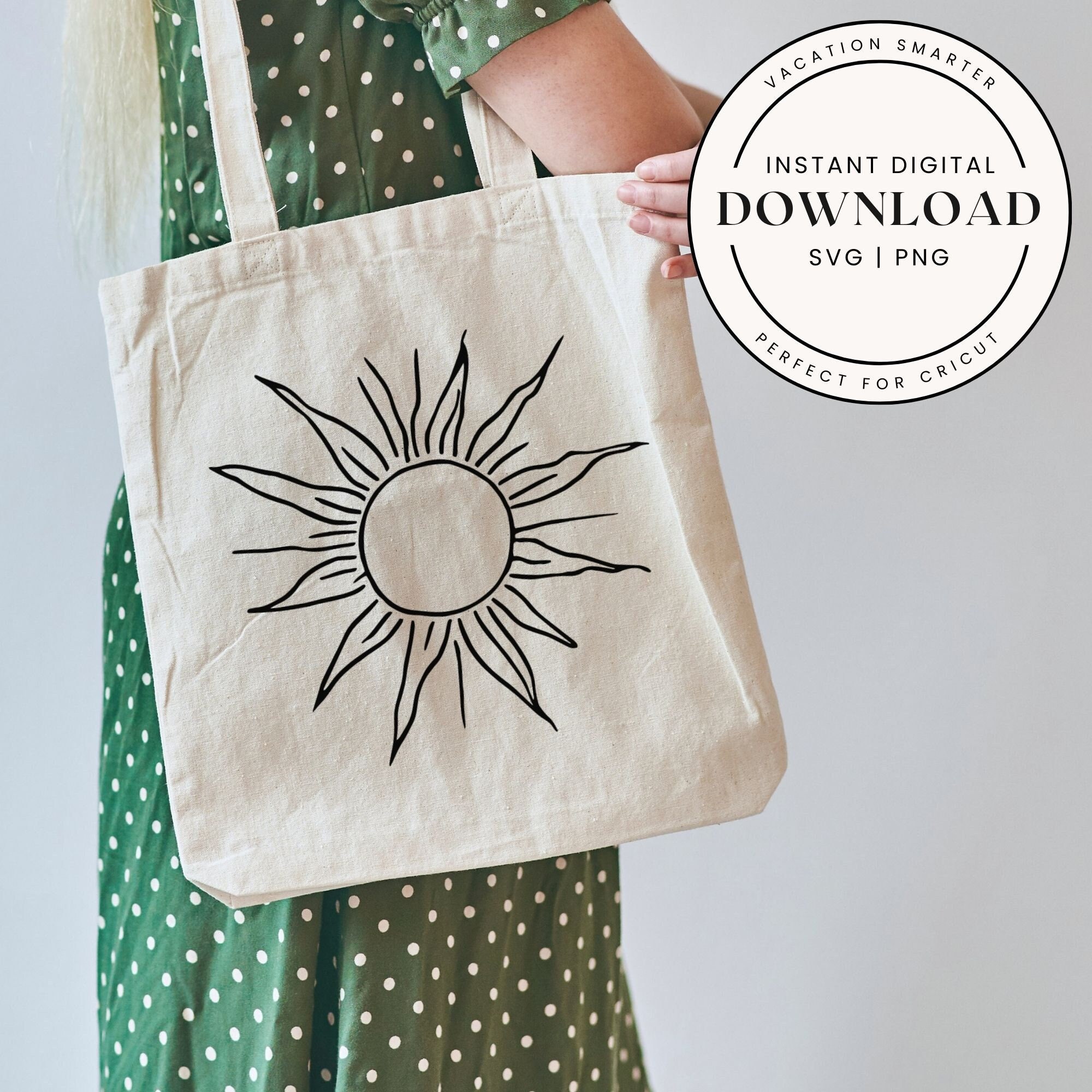 Simple Sun SVG Download, Cute Sun PNG File, Sun Outline, Line Art ...