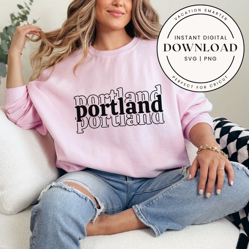 Portland SVG PNG | City Name Cut File for Cricut | Oregon State Design ...