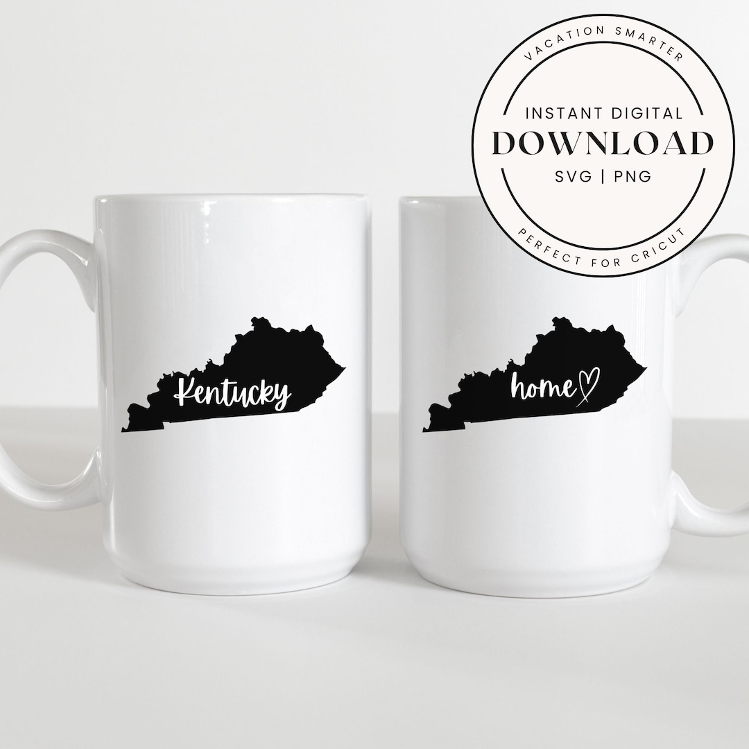 Kentucky State SVG PNG | Kentucky Silhouette Cut File | Cricut ...