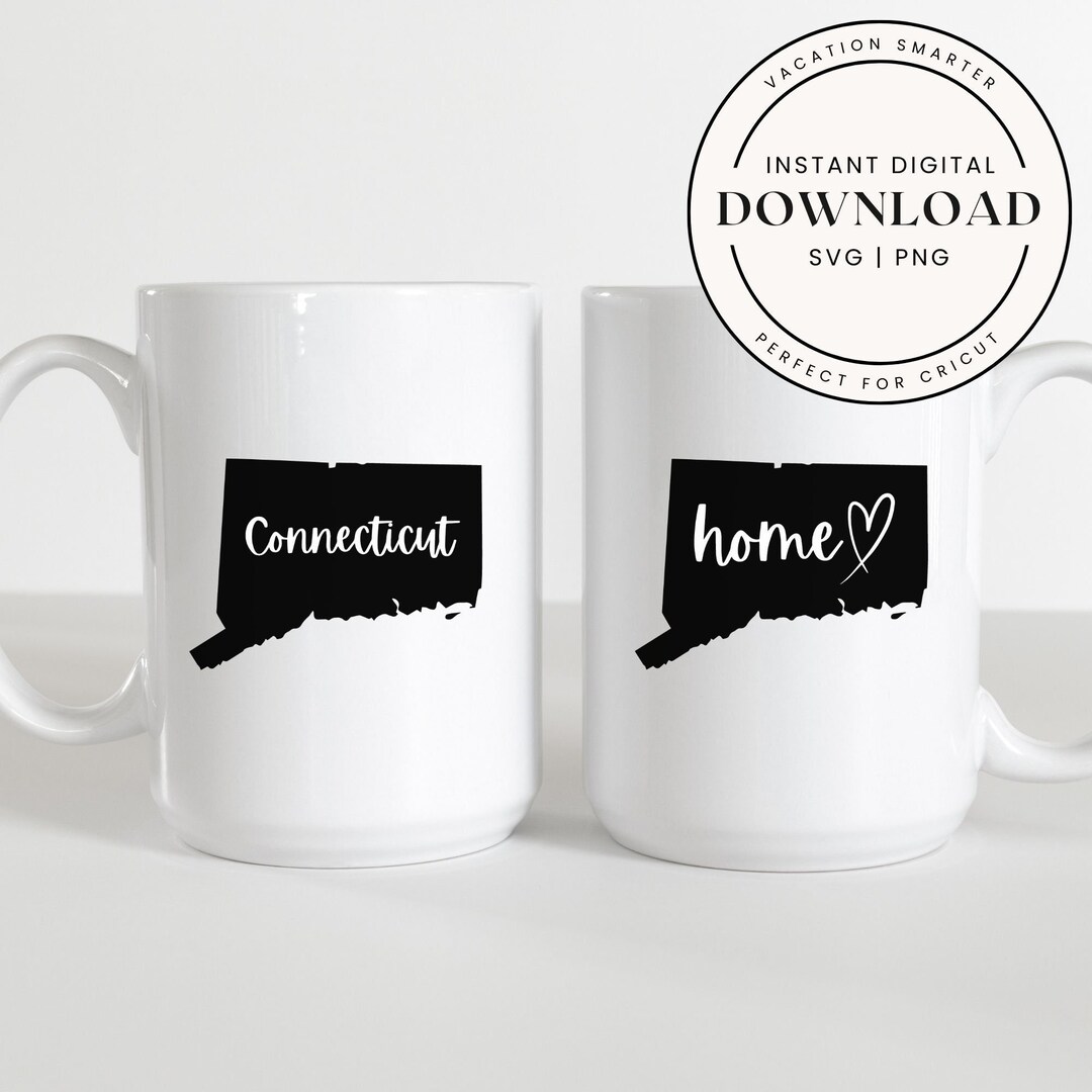 Connecticut State SVG PNG | Connecticut Silhouette Cut File | Cricut ...