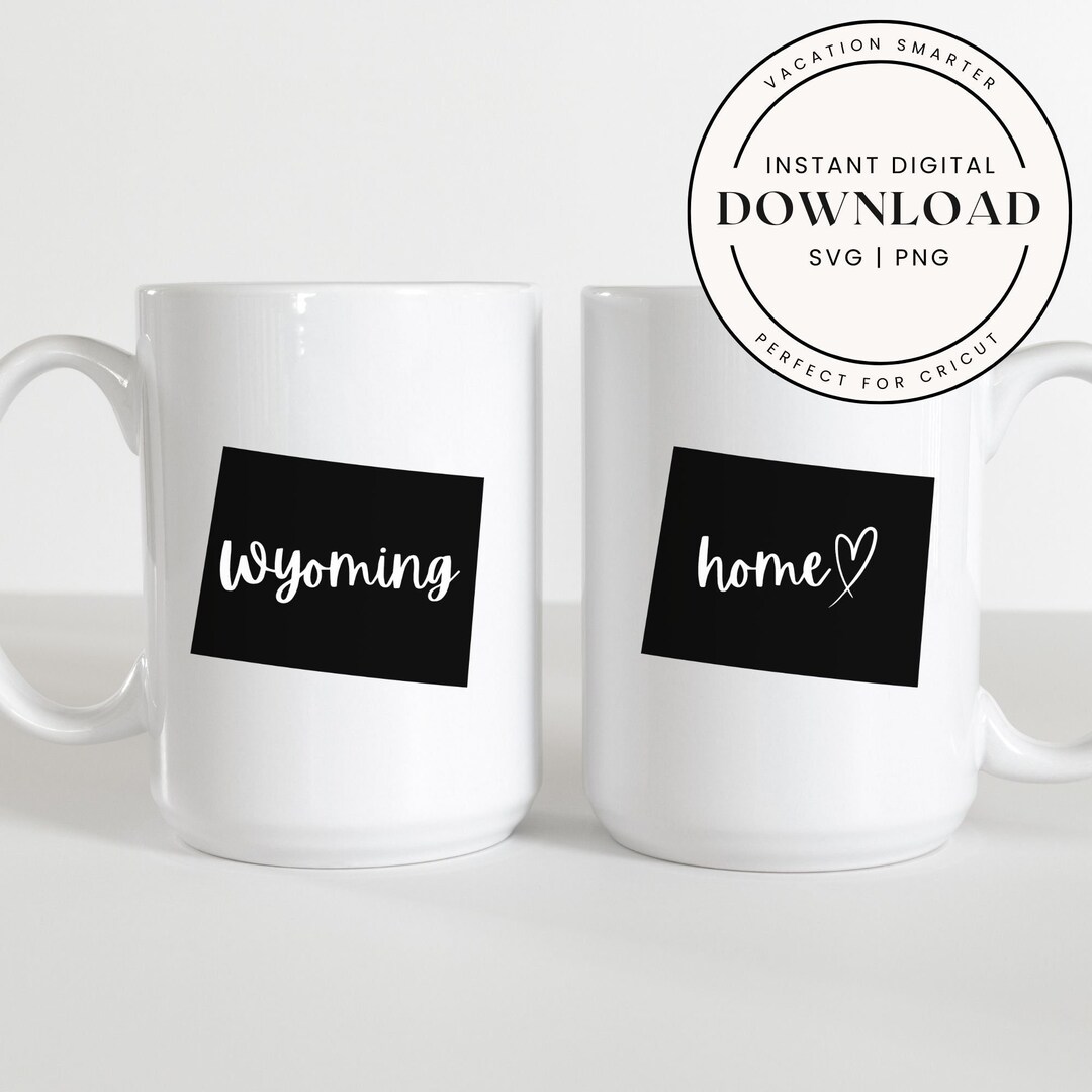 Wyoming State SVG PNG | Wyoming Silhouette Cut File | Cricut ...