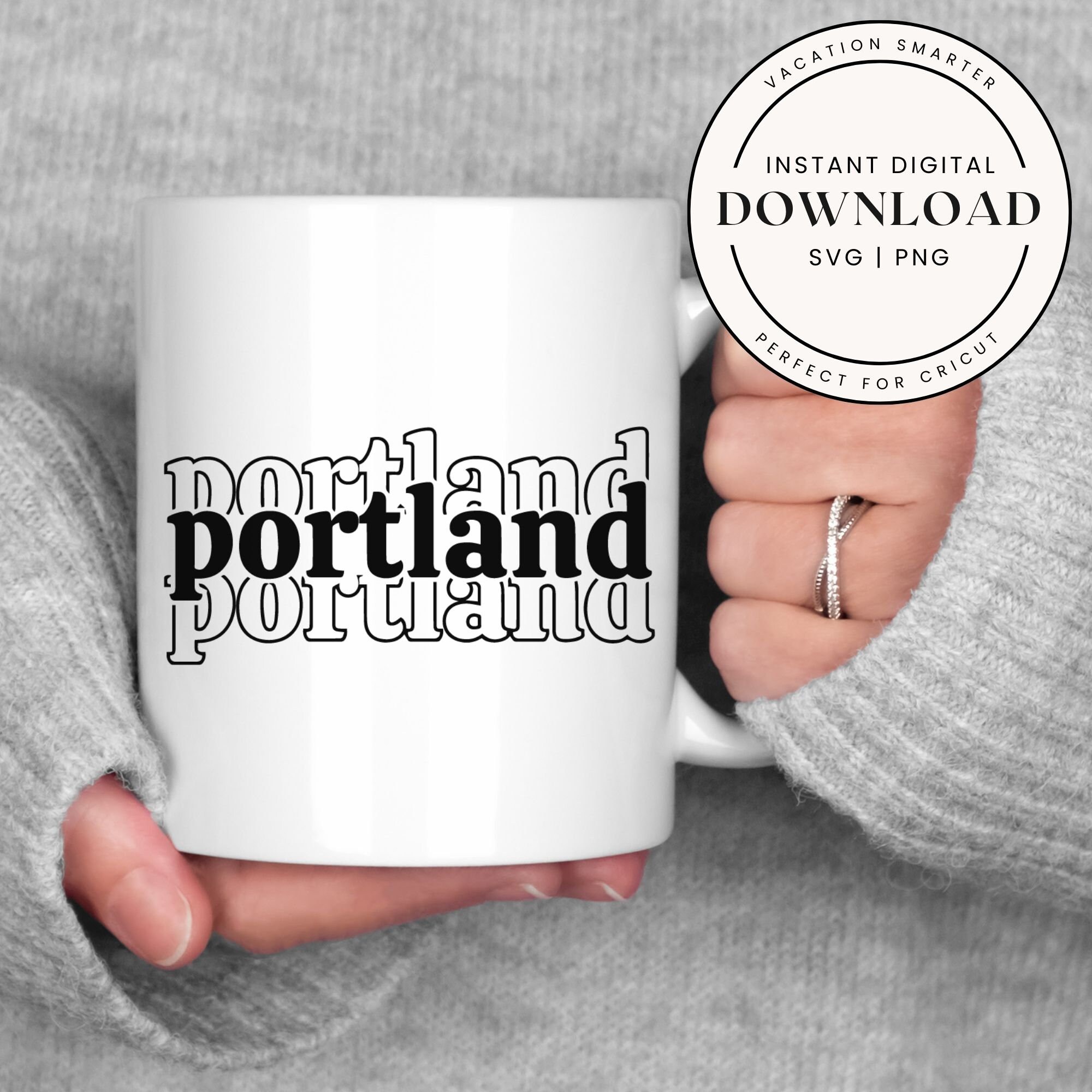Portland SVG PNG | City Name Cut File for Cricut | Oregon State Design ...