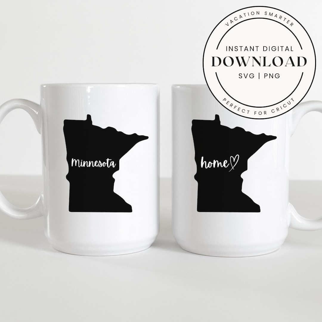Minnesota State Home SVG and PNG, Minnesota Going Away Gift, Minnesota ...