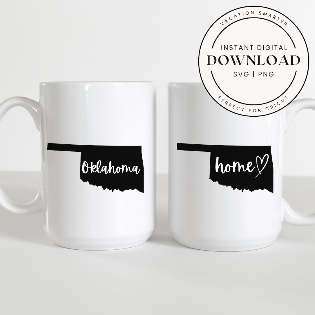 Oklahoma State Outline SVG | Oklahoma Silhouette Clipart (digital ...