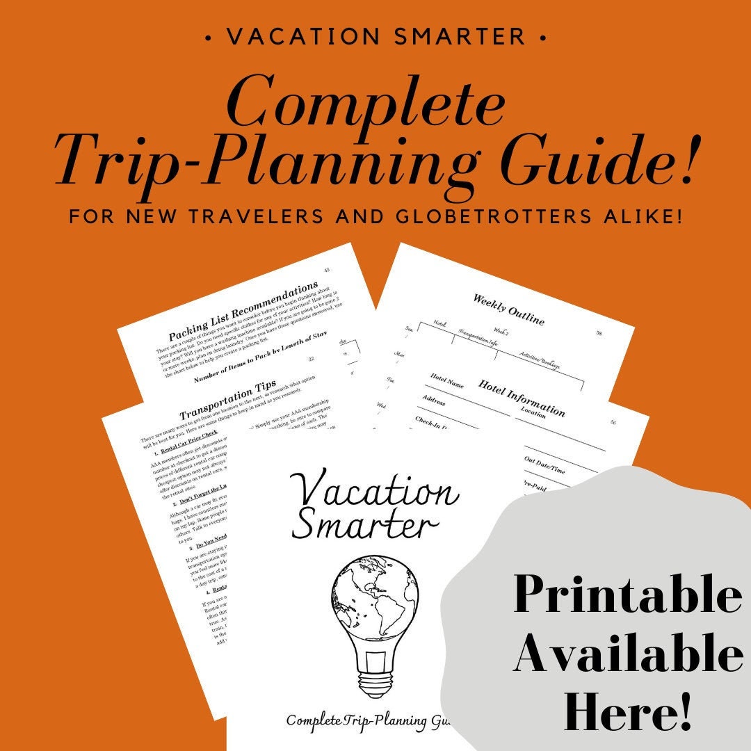 Complete Trip-planning Guide - Etsy