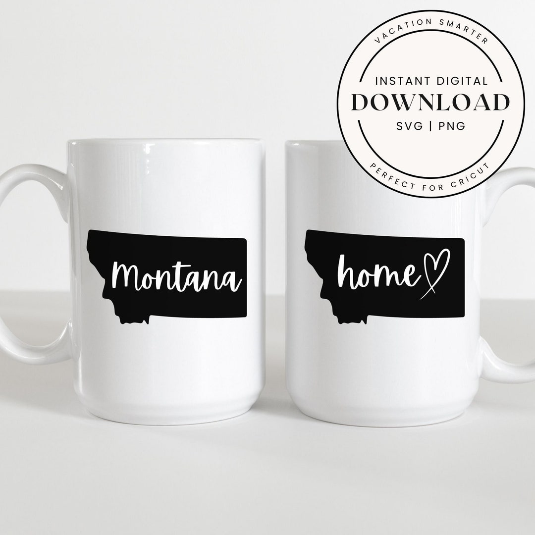 Montana State SVG PNG | Montana Silhouette Cut File | Cricut ...