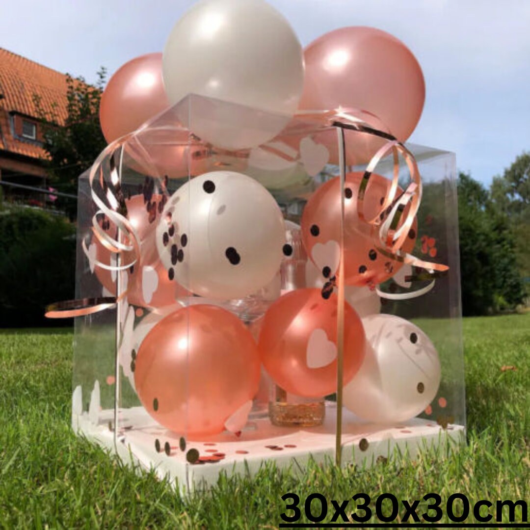 Personalisierte Ballon-Box Groß Geschenkbox 30x30x30 cm - Etsy.de