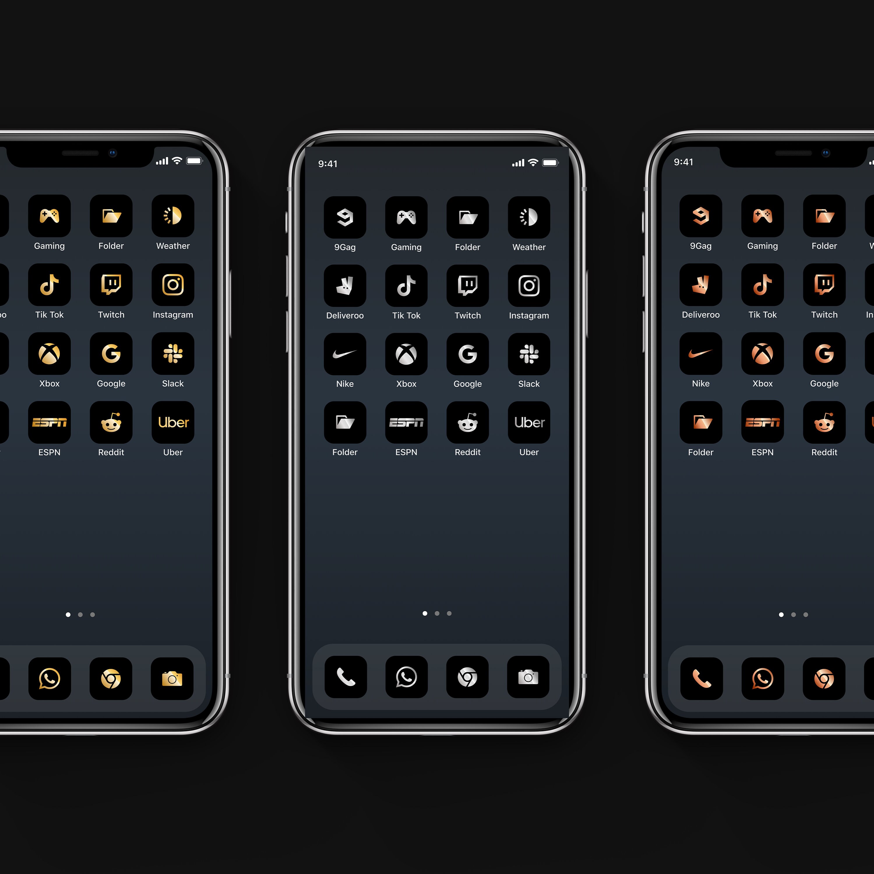 Luxury Metal Icons - 2250 Icons (15 Styles) - Beautiful Matching ...