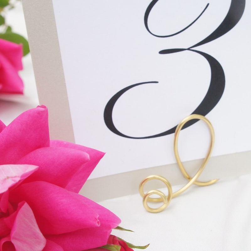 Table Number Holders - Etsy
