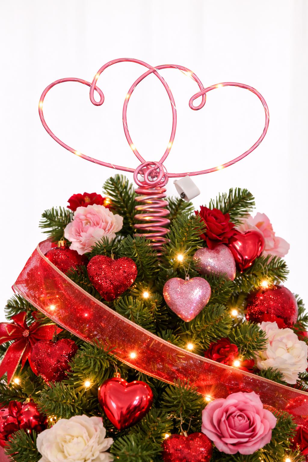 Love Heart Christmas Tree Topper