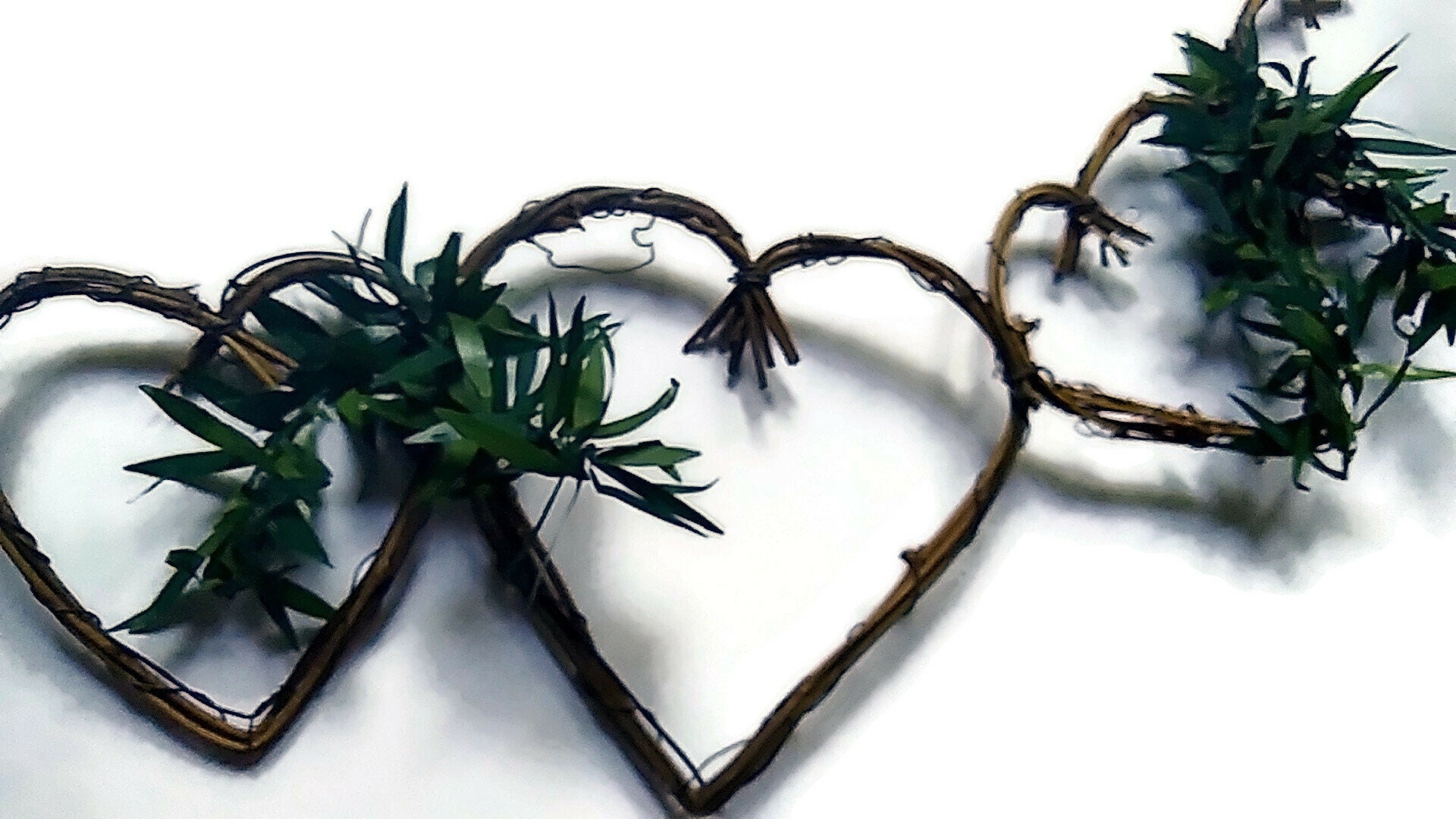 Rustic Wild Nature Garland With Dark Green Leaves - Etsy