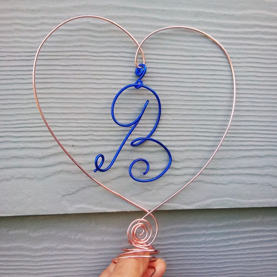 Personalized Tree Topper With Dangling Letter Inside | Etsy