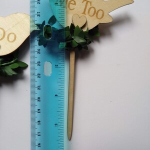 I Do Me Too Bird Cake Topper With Greenery - Etsy