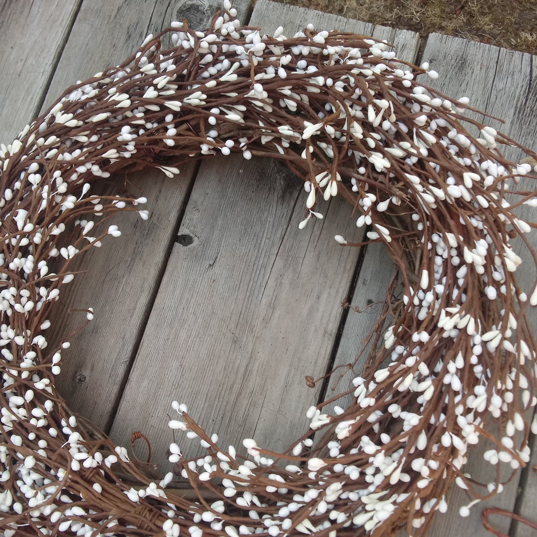 White Pip Berry Wreath - All Seasons - Etsy