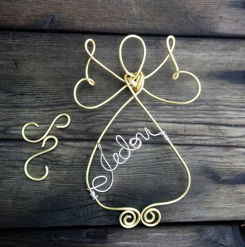 Personalized Angel Ornament in Choice of Colors - Etsy