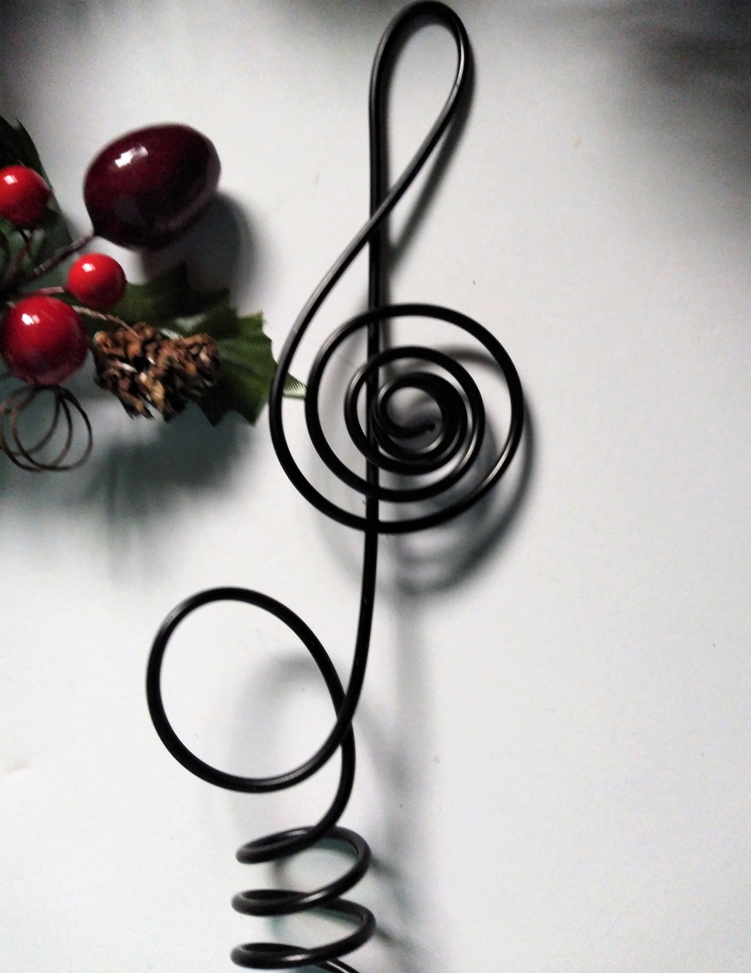 Treble Clef Mini Tree Topper - Etsy