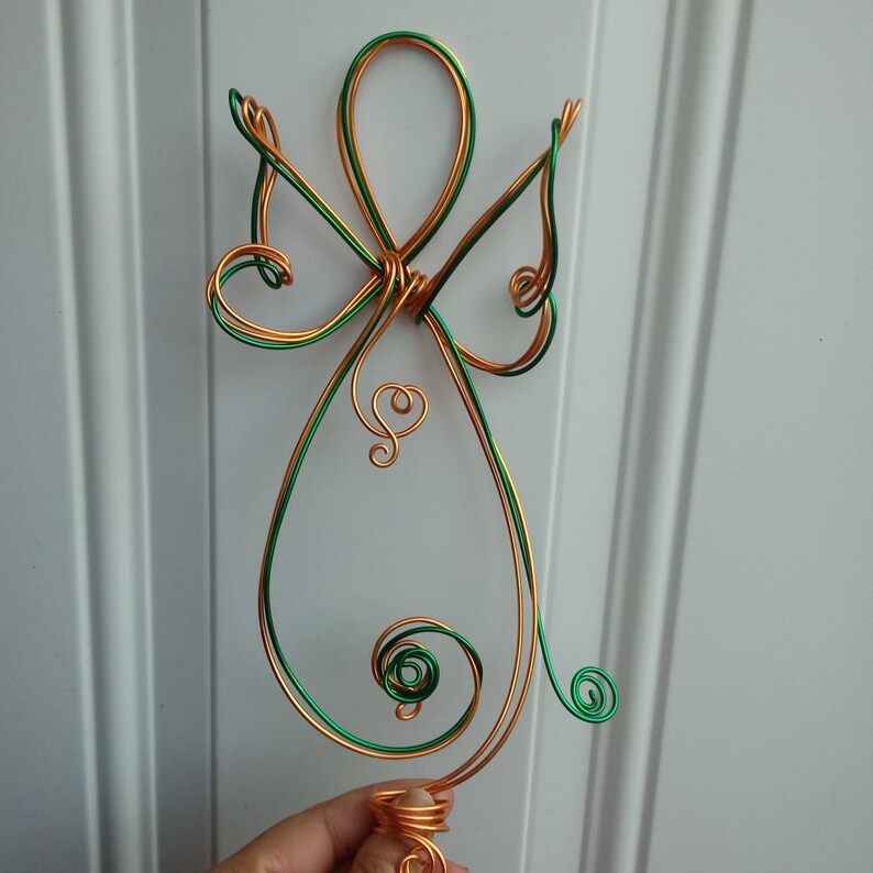 Green & Gold Angel Tree Topper or Pick Yr Colors - Etsy