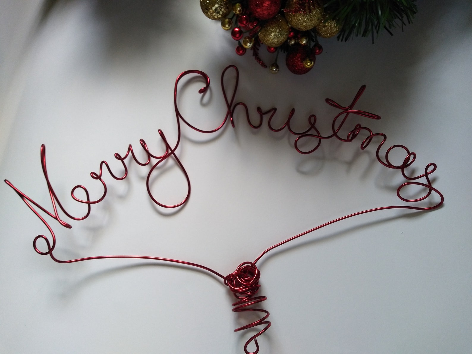Merry Christmas Sign Tree Topper - Etsy
