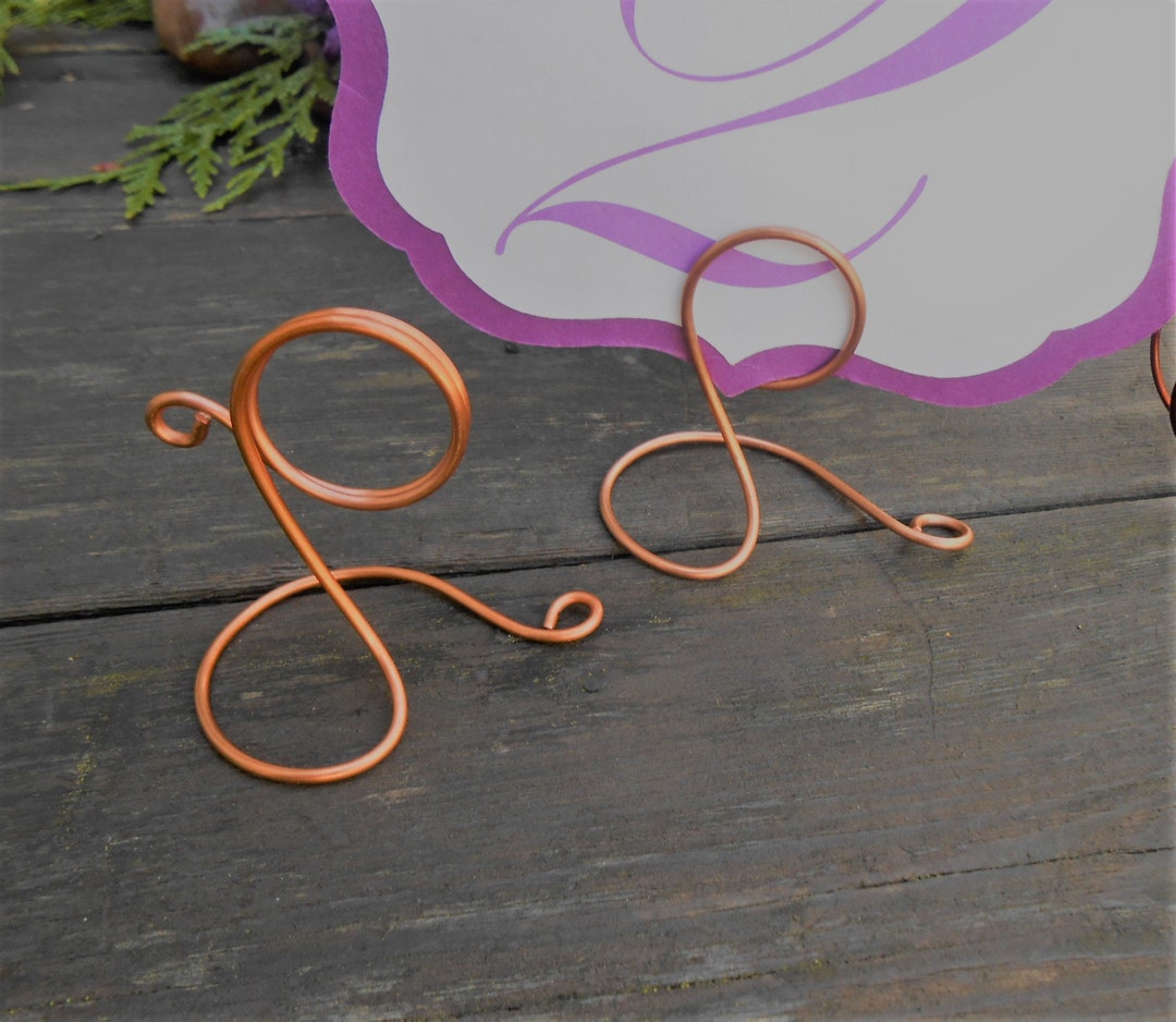 Wire Sign Holders for Table Numbers or Signage 6pcs - Etsy