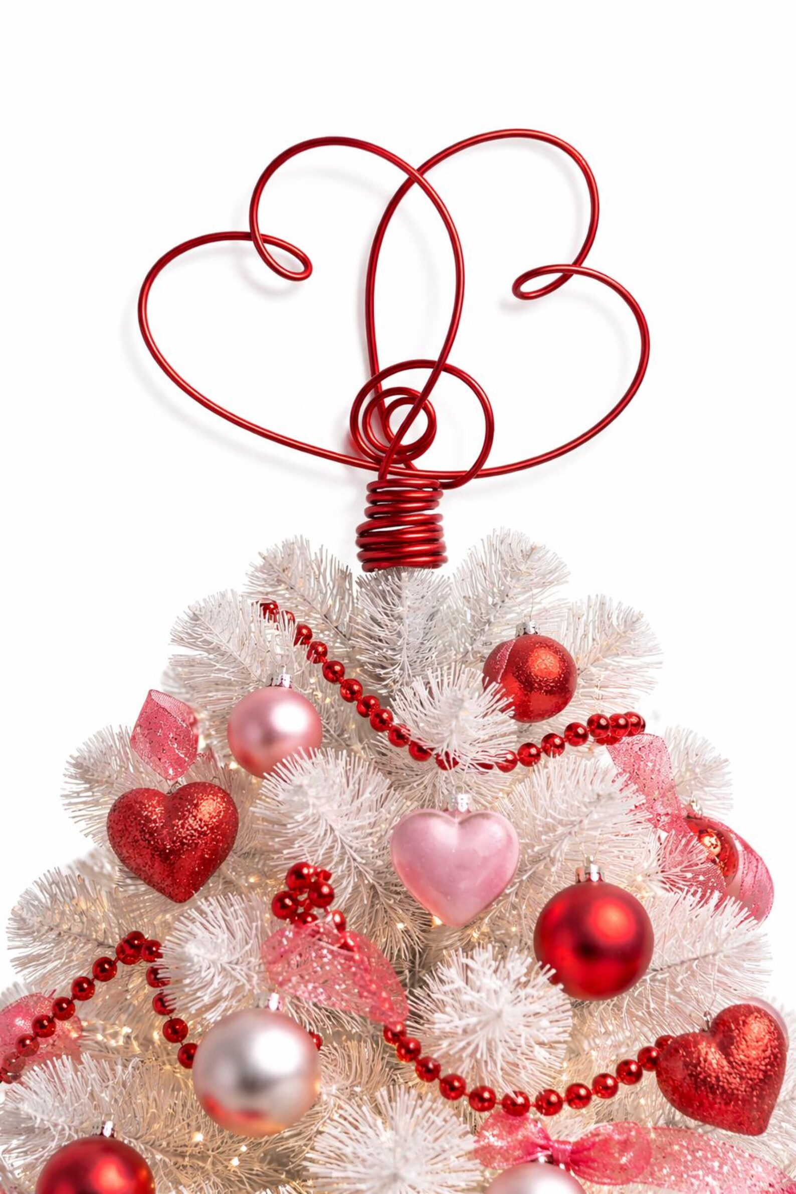 Small Hearts Valentine Tree Topper - Etsy