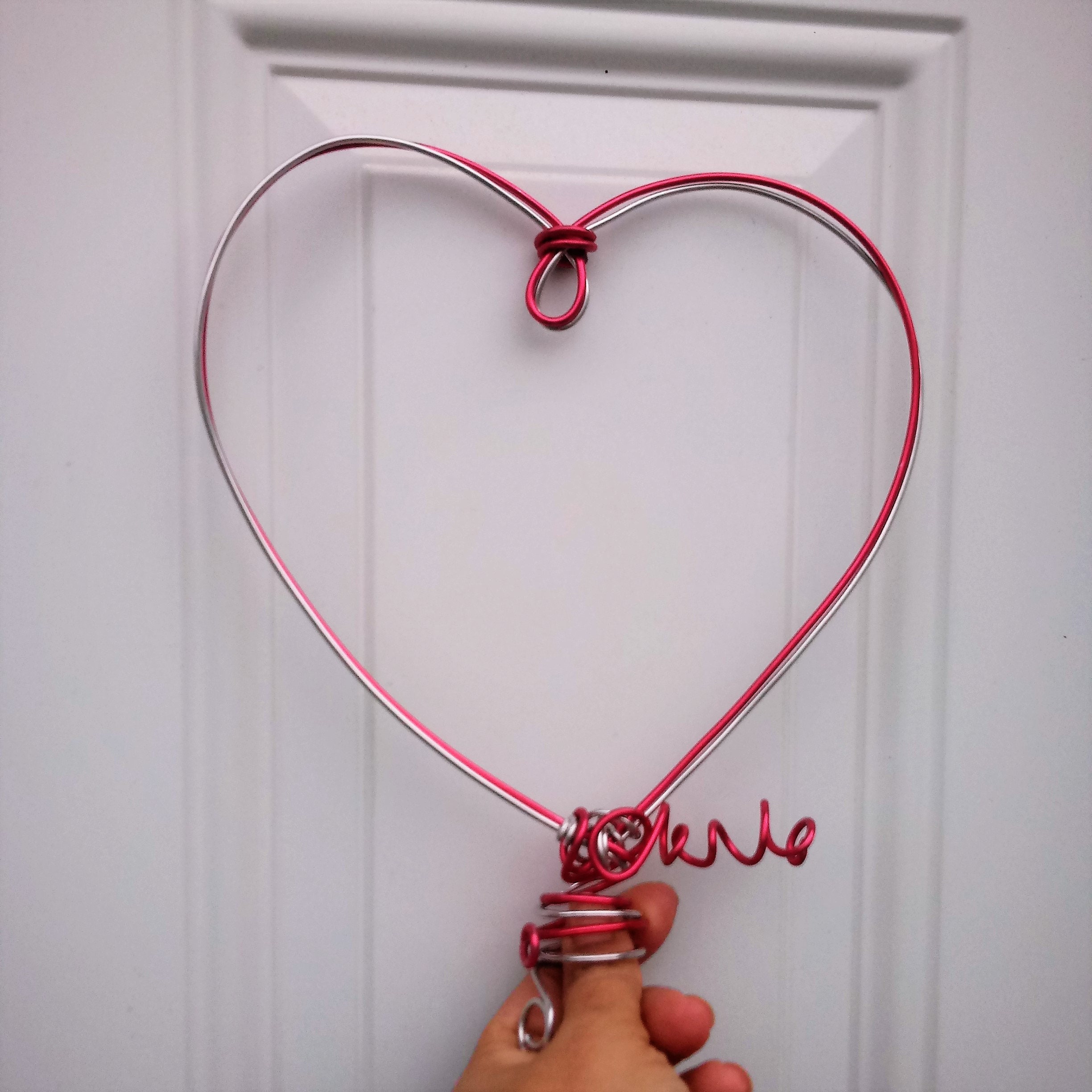 Simple Heart Tree Topper for Home Decor - Silver and Blue or Custom - Etsy