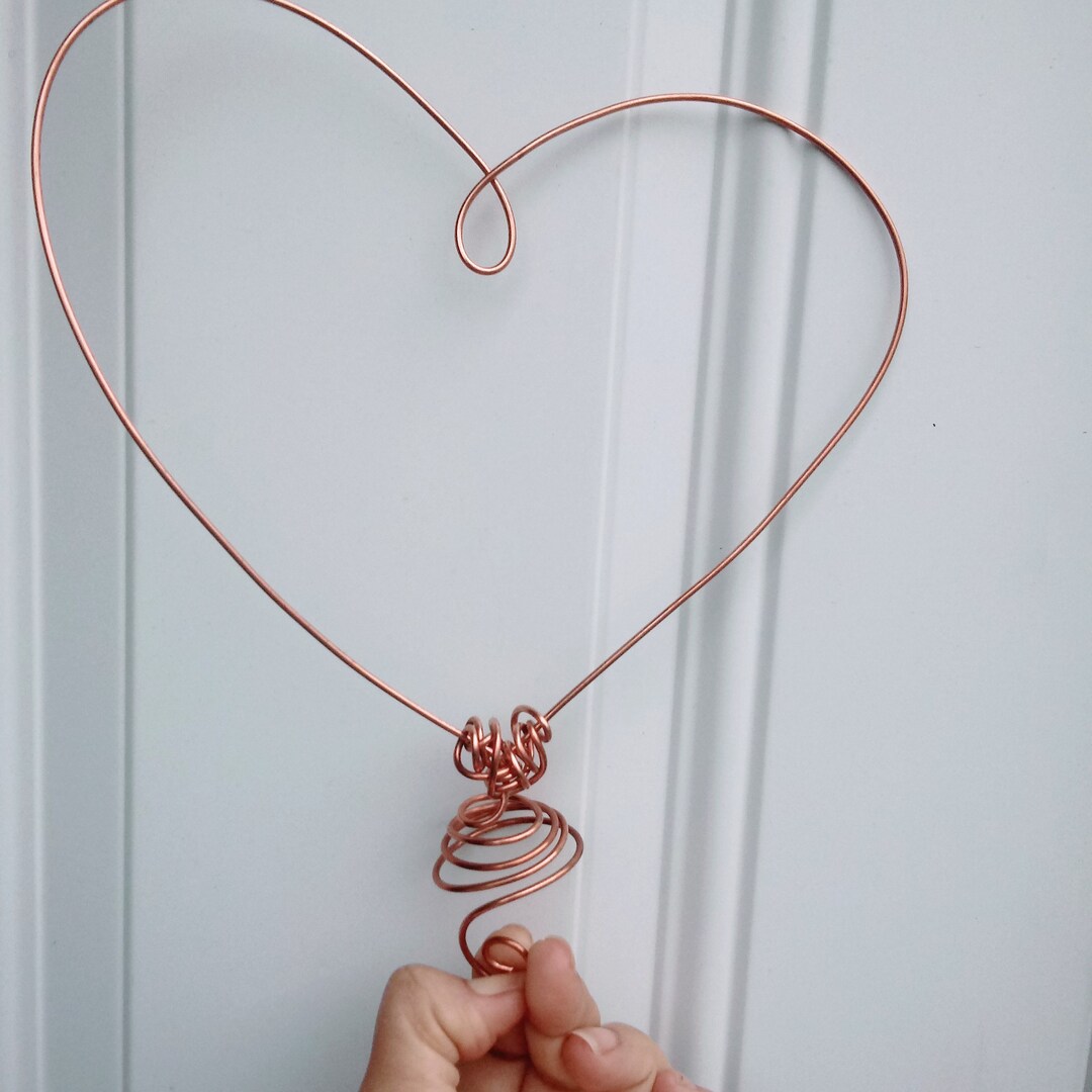 Heart Christmas Tree Topper in Pure Copper - Etsy