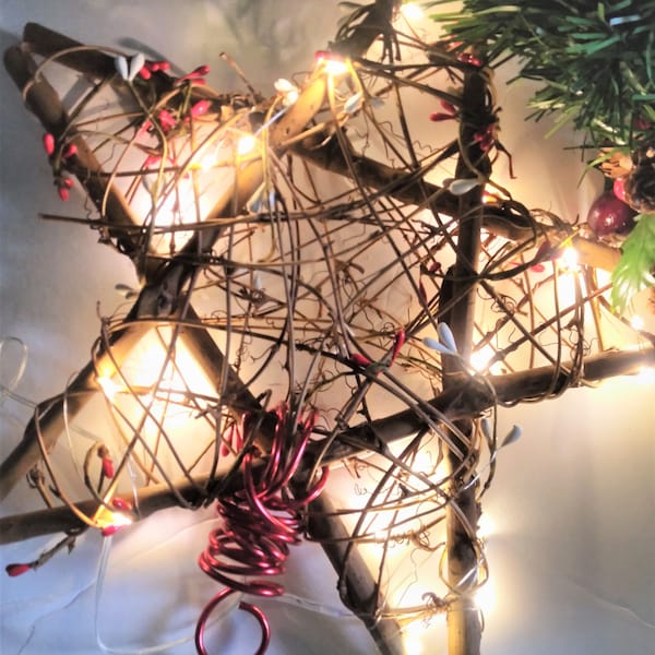 Rustic Tree Topper - Etsy