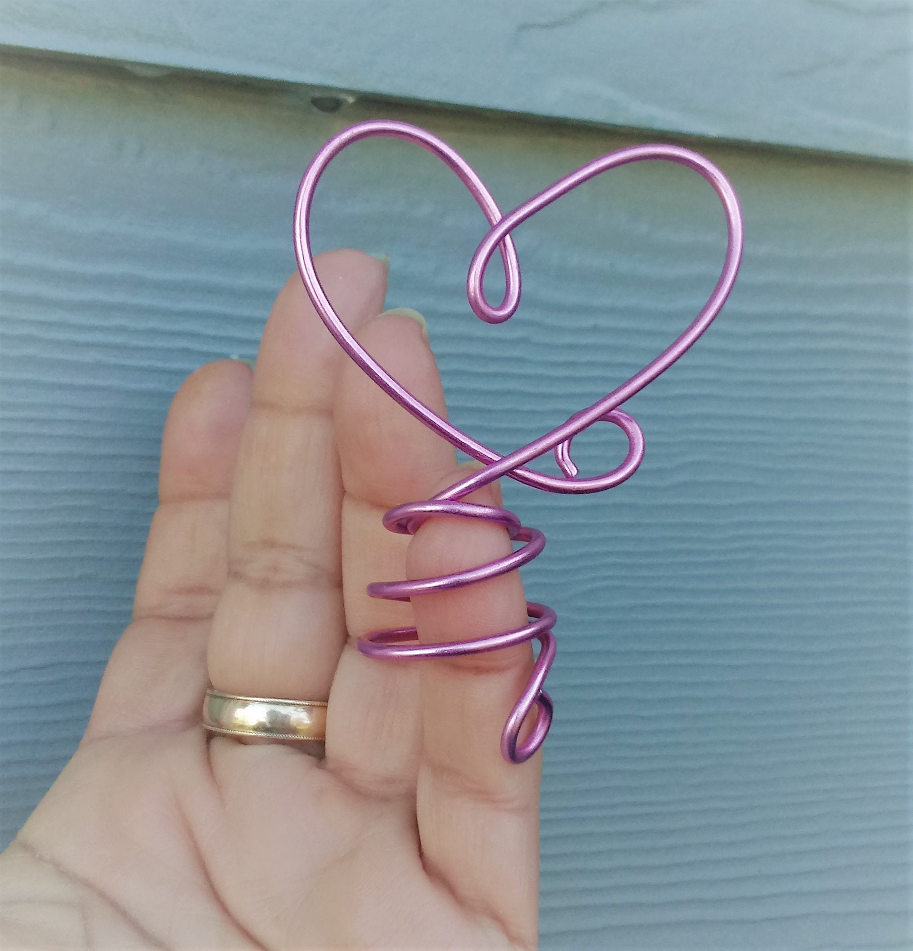Miniature Heart Tree Topper - Etsy