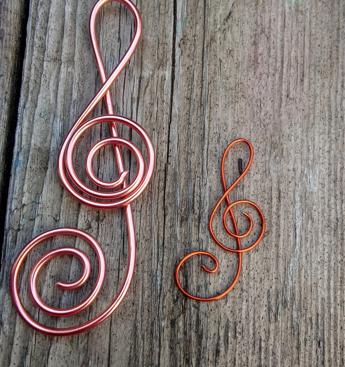 Treble Clef Music Ornament in Large or Mini - Etsy