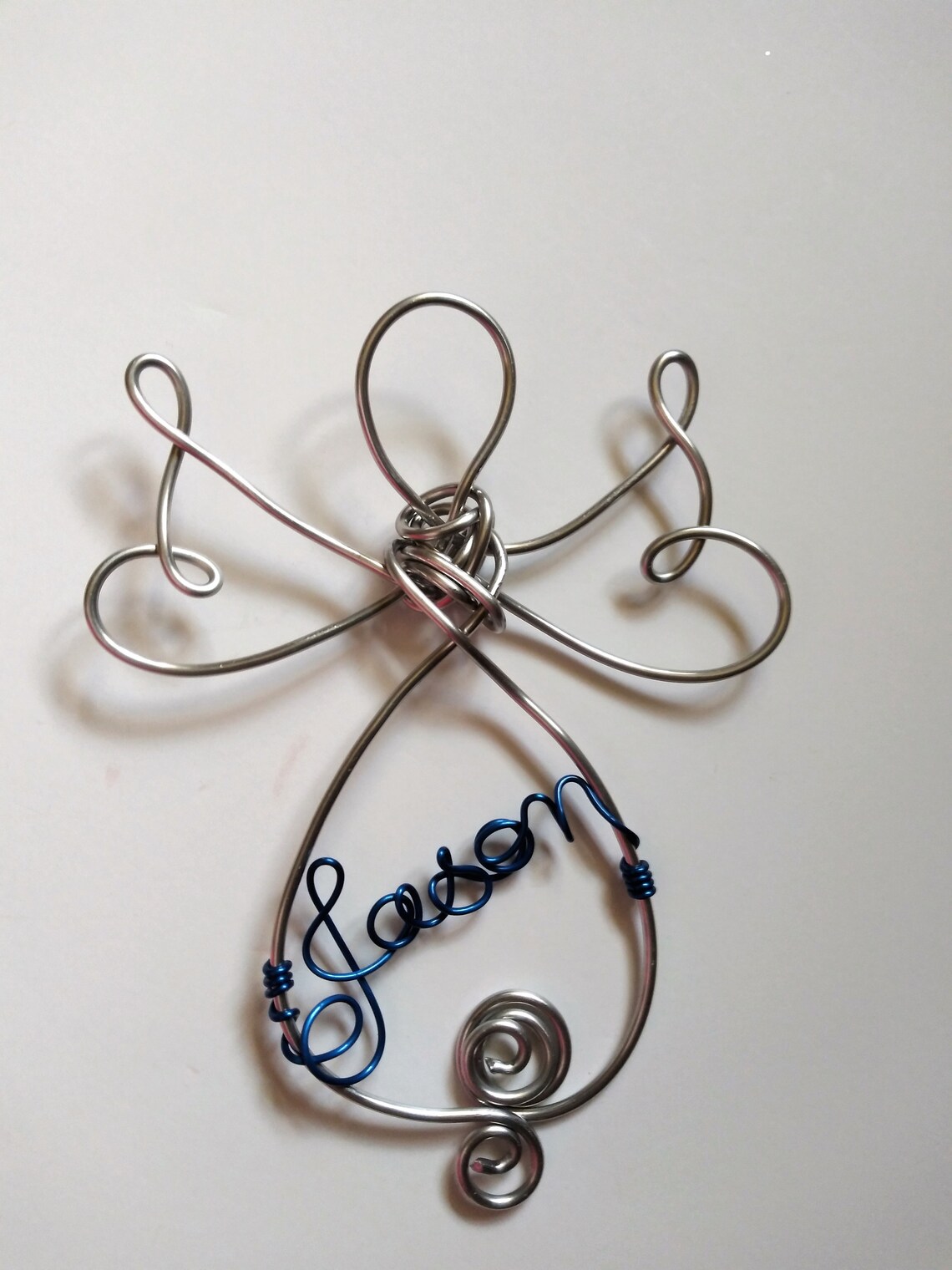 Wire Angel Ornament Personalized in Choice of Colors - Etsy