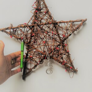 Lighted Farmhouse Tree Topper Star for Rustic Holiday 12 X 12 - Etsy