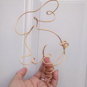 Easter Decor Bunny Rabbit Wire Tree Topper - Etsy