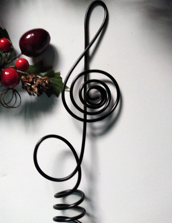 Treble Clef Mini Tree Topper | Etsy