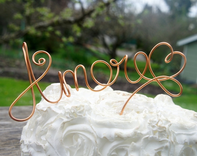 Amore infinito cake topper per matrimonio anniversario San - Etsy Italia