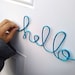 Hello Wire Sign for Home or Office - Etsy
