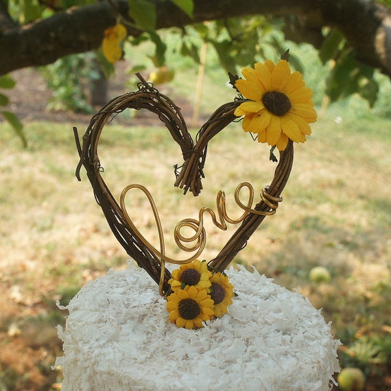 Sunflower wedding cake topper 60 photos - Astyledwedding.com