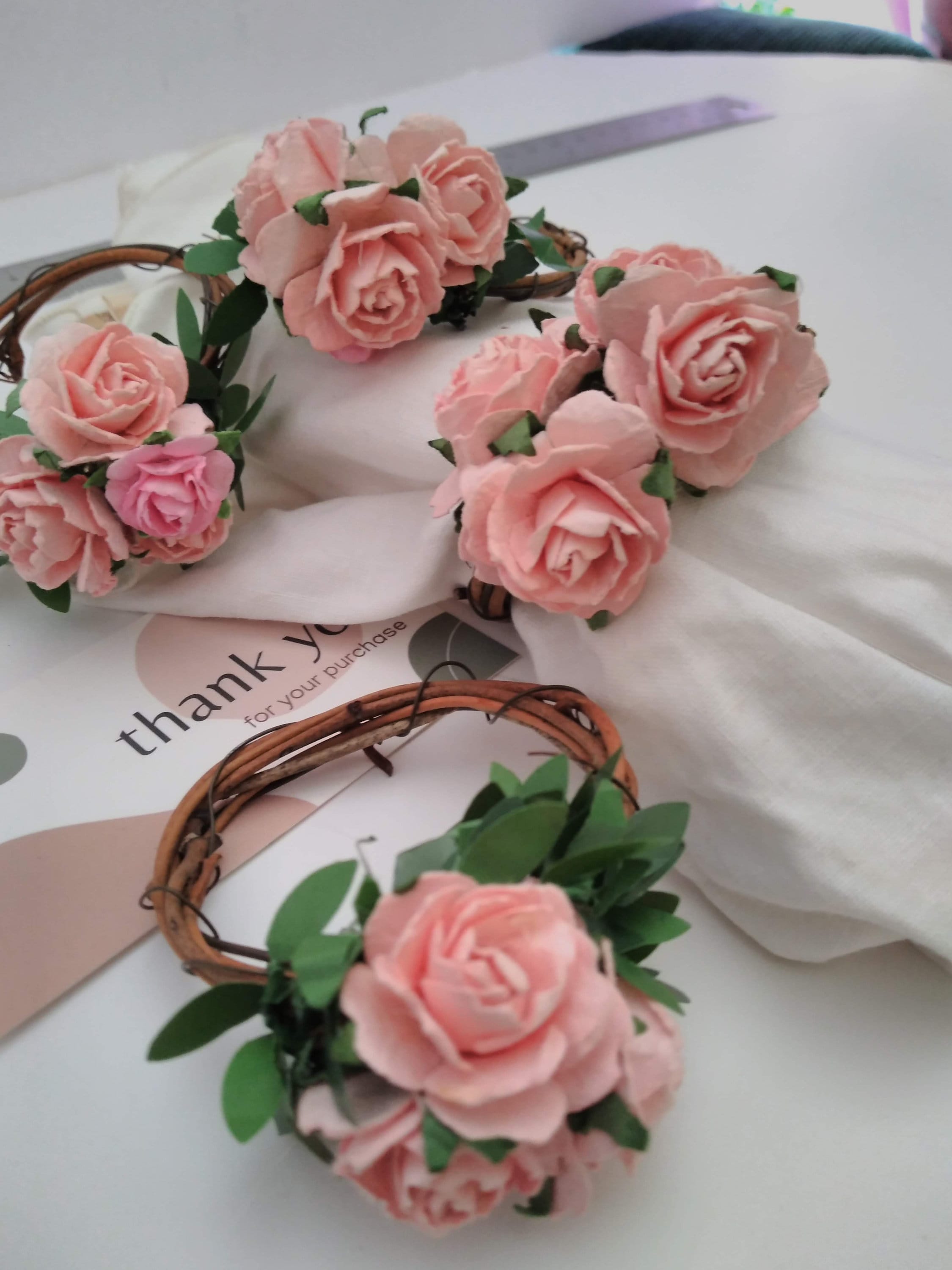 Rose Floral Napkin Rings for Bridal Shower Wedding Engagement - Etsy