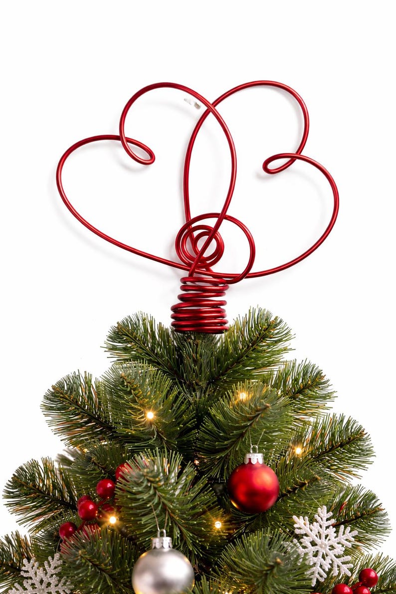 Small Hearts Valentine Tree Topper - Etsy